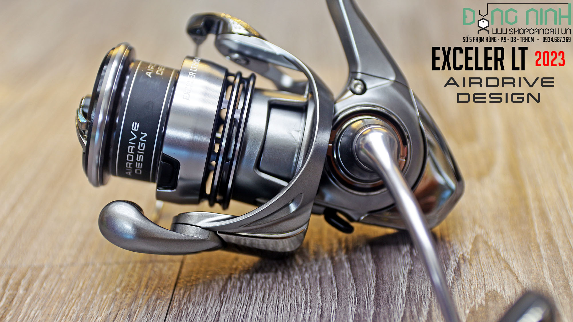 Máy câu Daiwa Exceler LT - 2023 - AIRDRIVE DESIGN